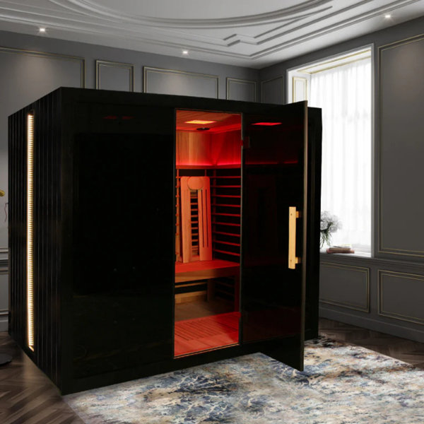 Sun Home Saunas Eclipse Sun Home Eclipse™ 4-Person Red Light & Infrared Sauna | Wayfair